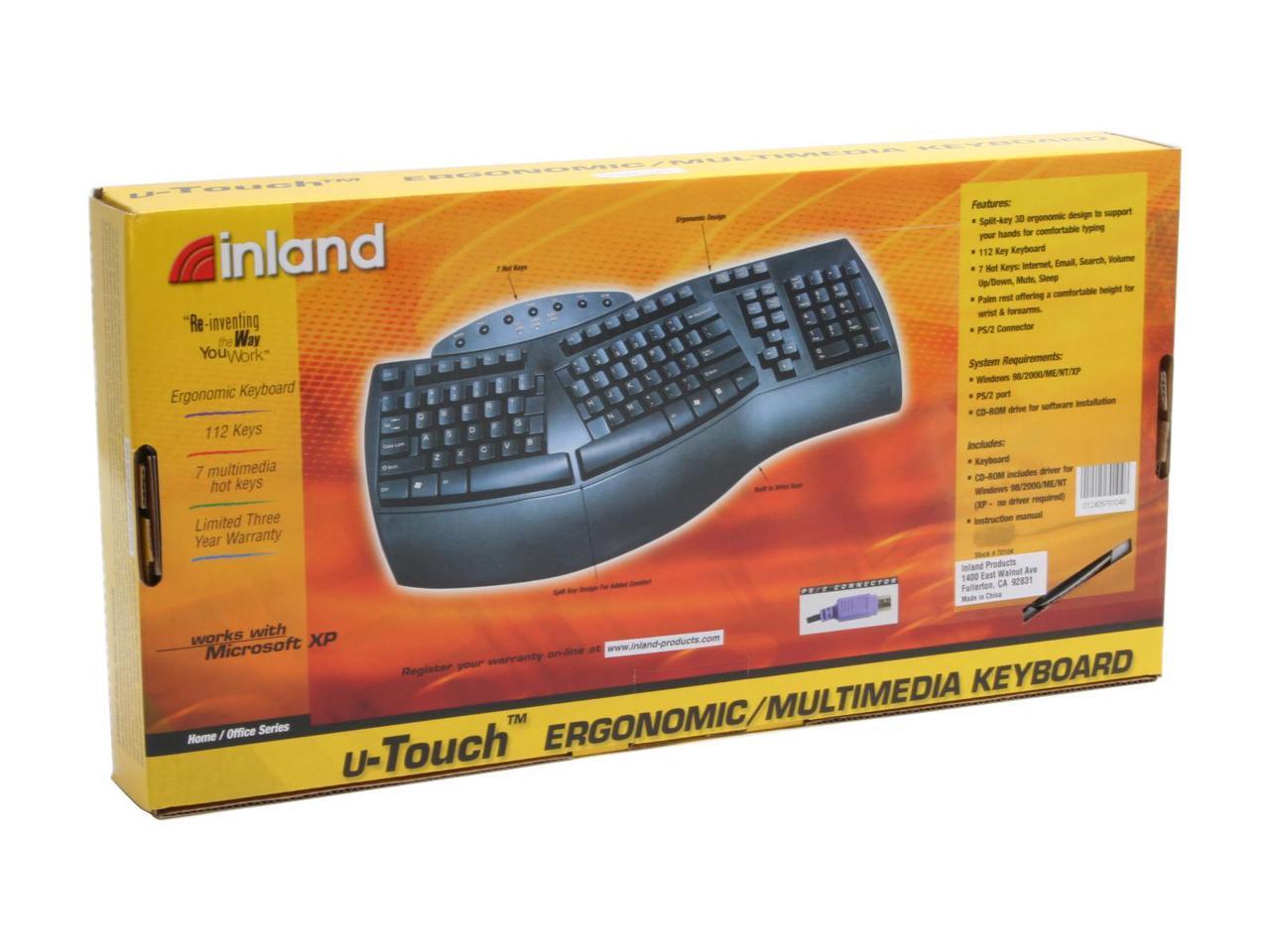 inland 70104 Black Wired Keyboard - Newegg.com