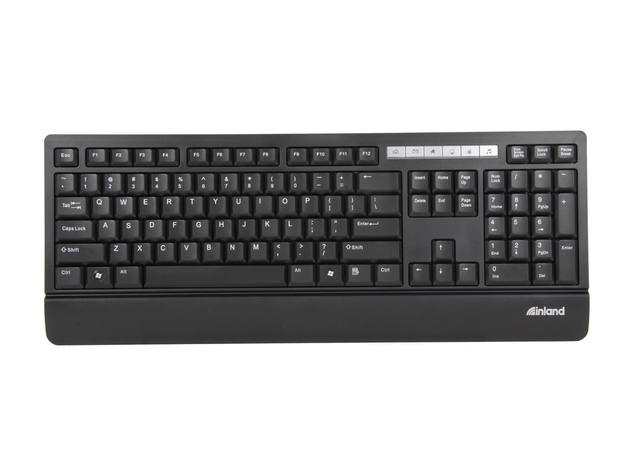 inland 70120 Black RF Wireless Keyboard / Mouse Combo - Newegg.com