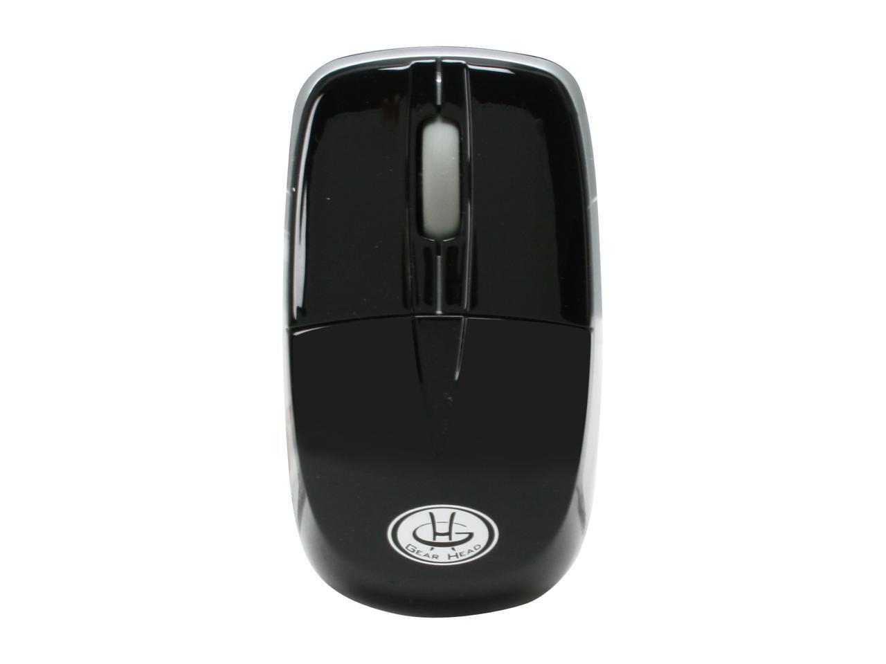 GEAR HEAD KB5100W Black 2.4GHz Wireless Desktop Keyboard & Optical ...