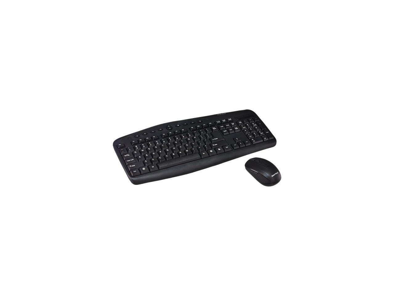 GEAR HEAD KB5125W Black RF Wireless Keyboard with Optical Mouse ...