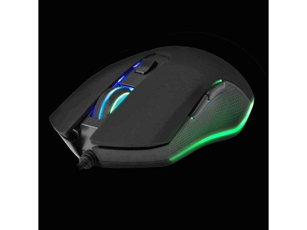 ZEUS GAMDIAS Mem-chanical Gaming Keyboard and Mouse Combo, Wired RGB ...
