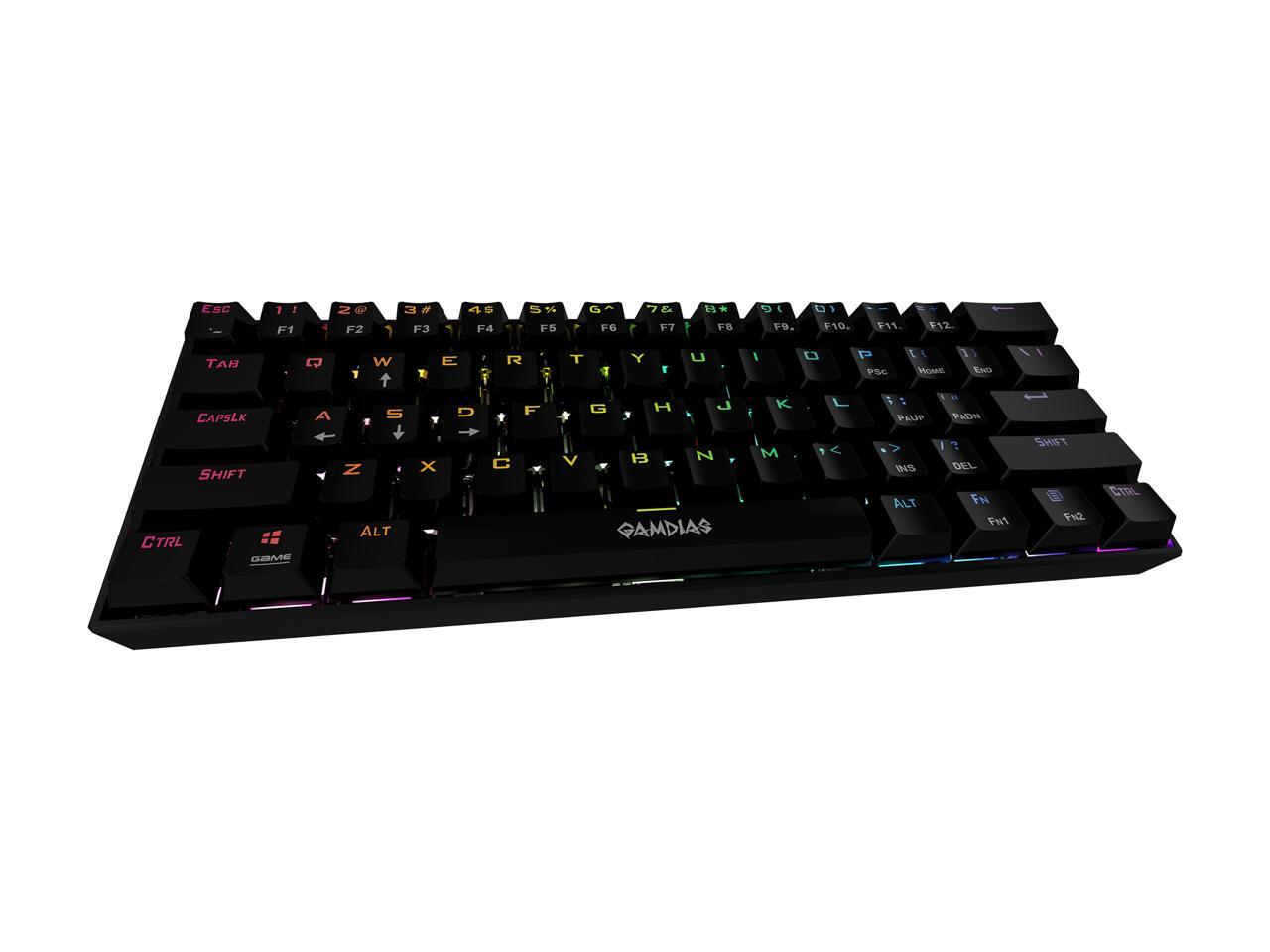 GAMDIAS GD-HERMES E3 Blue BK Hermes E3 Gaming Keyboard - Newegg.com