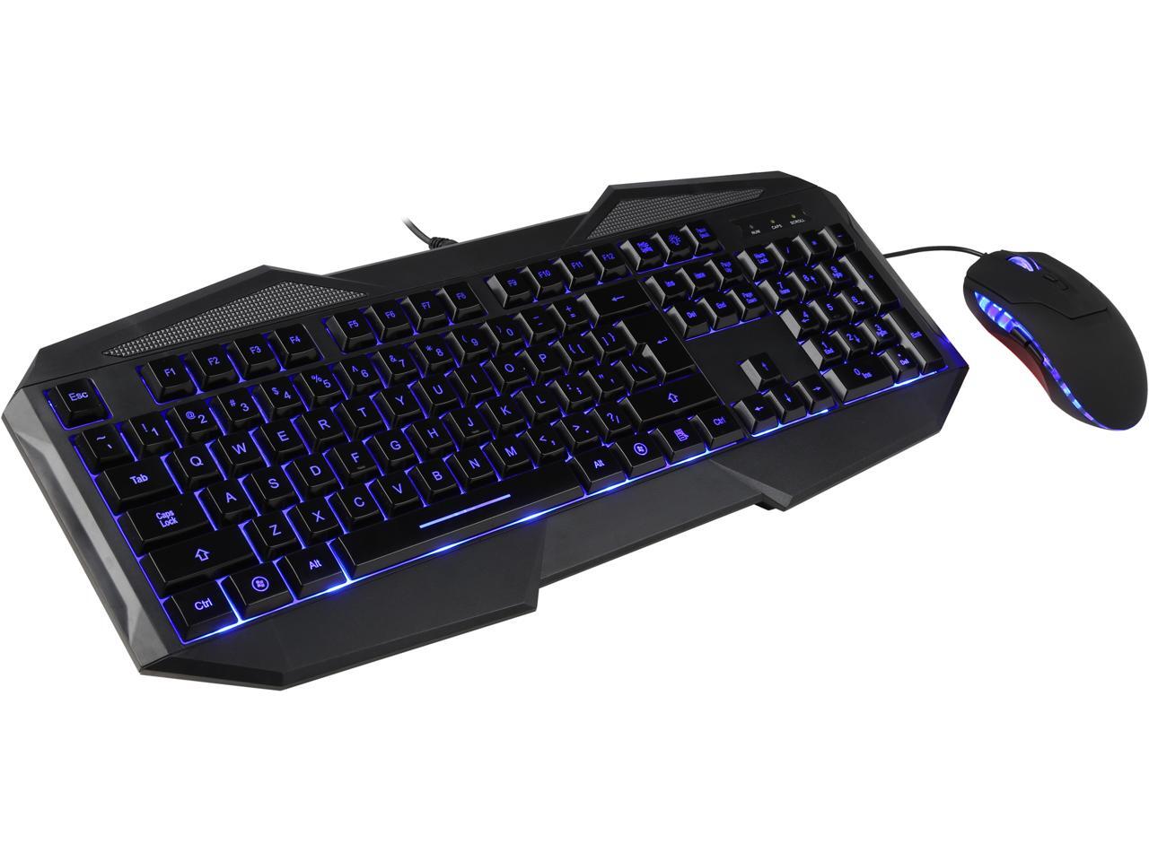 Orange KBCK19092, Blue LED Backlight Gaming Keyboard and Mouse Combo ...