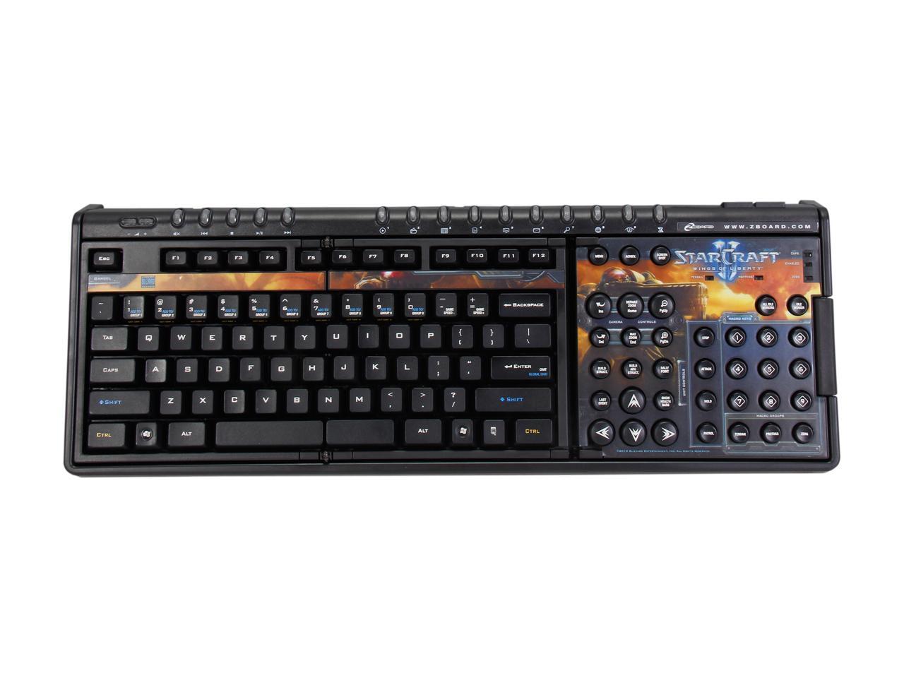 Refurbished: SteelSeries 64090 Zboard StarCraft II Keyboard - Newegg.com