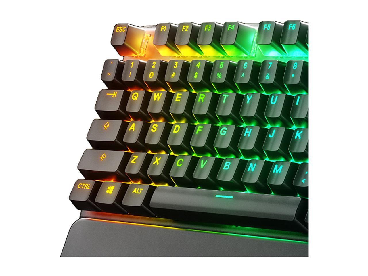 SteelSeries Apex 7 Mechanical Gaming Keyboard - OLED Smart Display ...