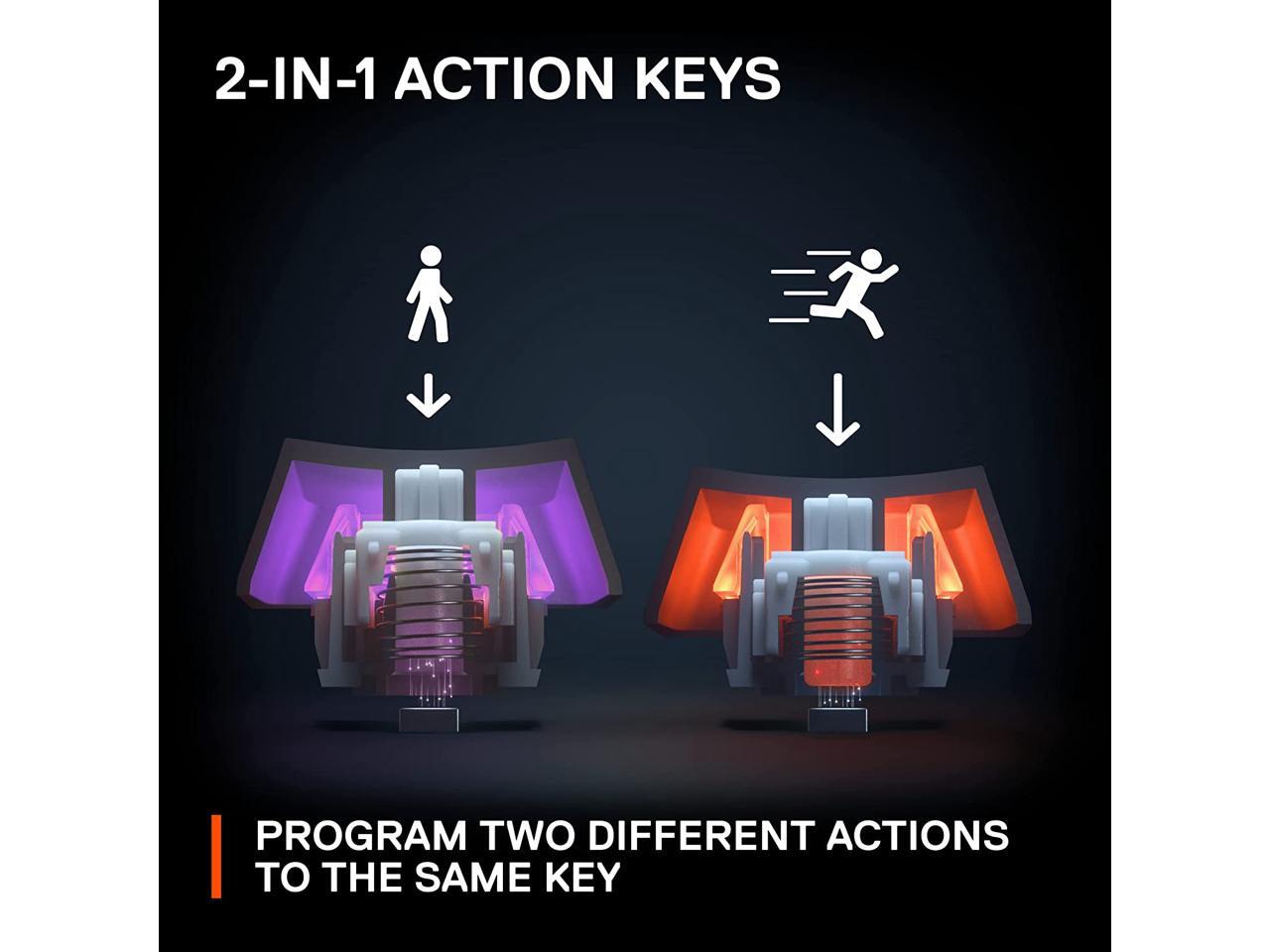 SteelSeries Apex Pro Mini Mechanical Gaming Keyboard - World's Fastest ...