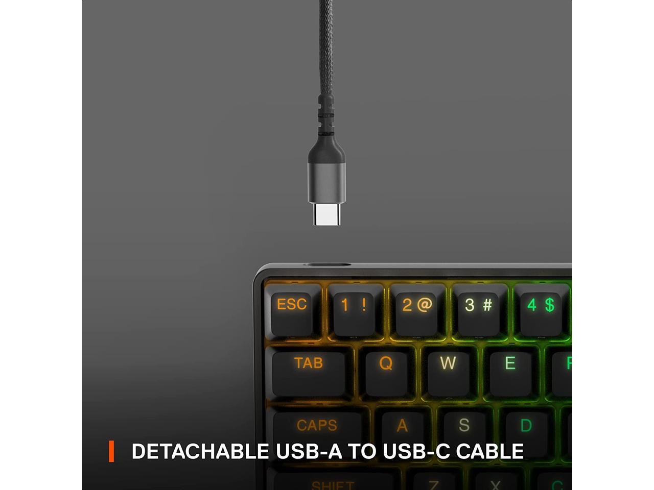 SteelSeries Apex Pro Mini Mechanical Gaming Keyboard - World's Fastest ...