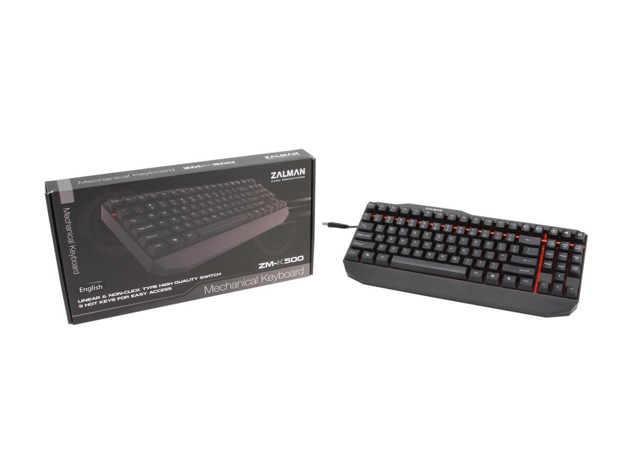 Zalman K500 Black Wired Mechanical Keyboard - Newegg.com