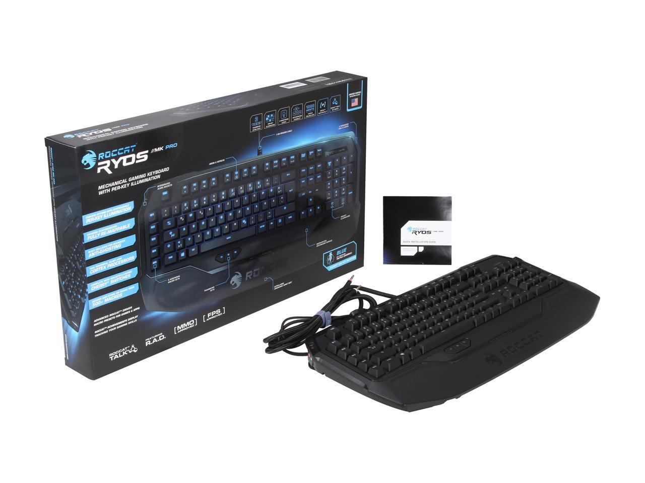 ROCCAT ROC-12-851-BE Ryos MK Pro Mechanical Keyboard with Per-key ...