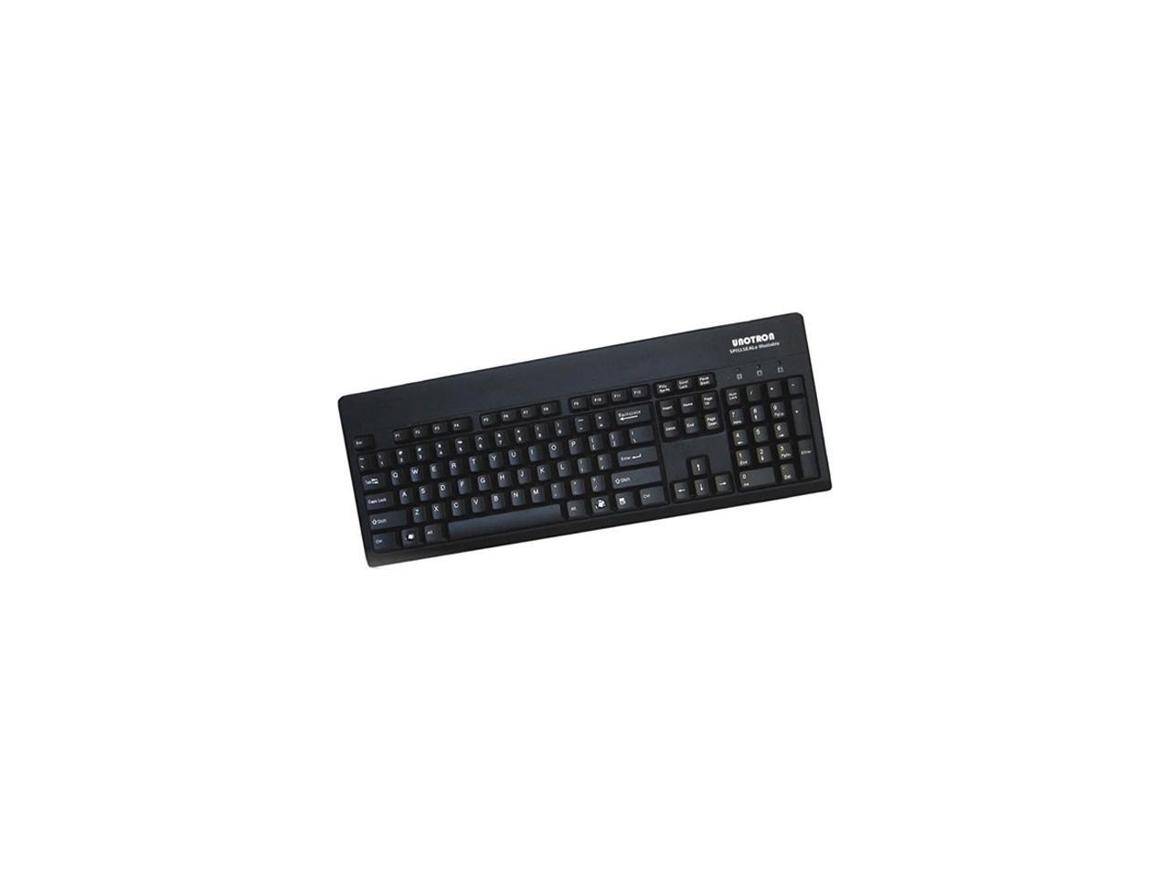 Unotron S6000K-B Black Wired Washable Antibacterial Keyboard - Newegg.com