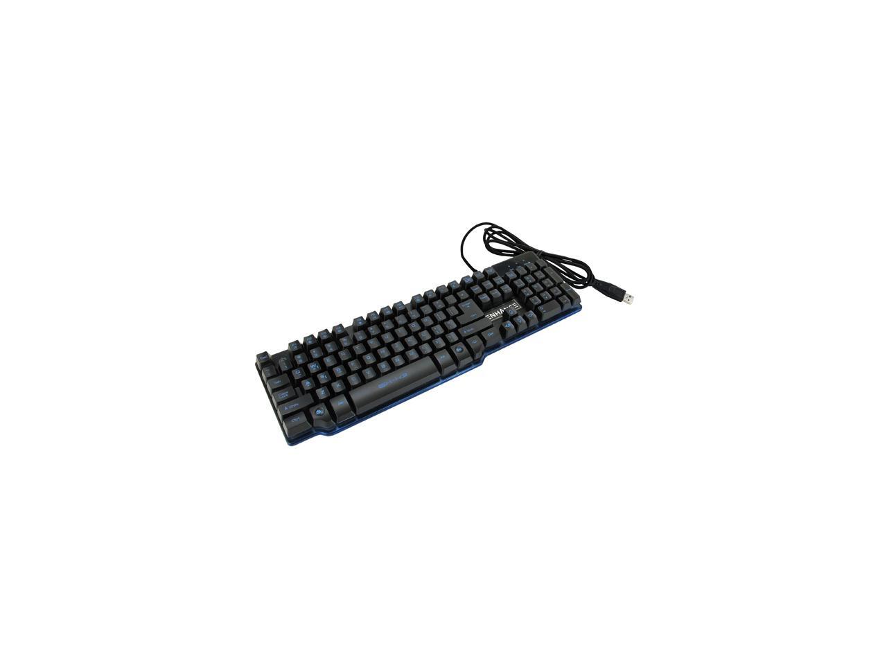 ENHANCE GX-K3 Gaming Keyboard with 104 Mechanical Feel Hybrid Keys ...