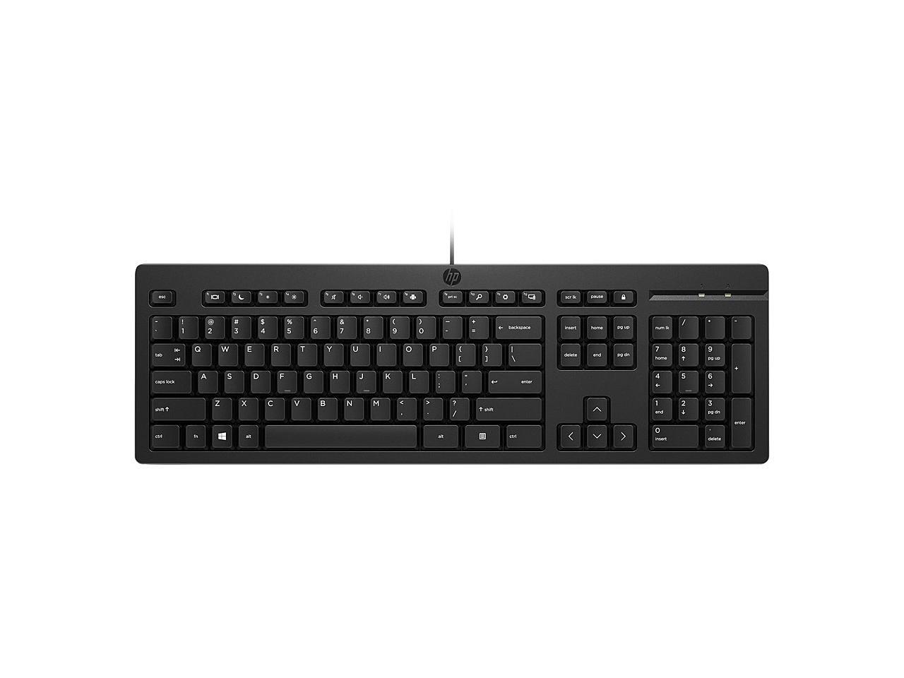 HP 125 Wired Keyboard, Canada - French Localization 266C9AA#ABC Black ...