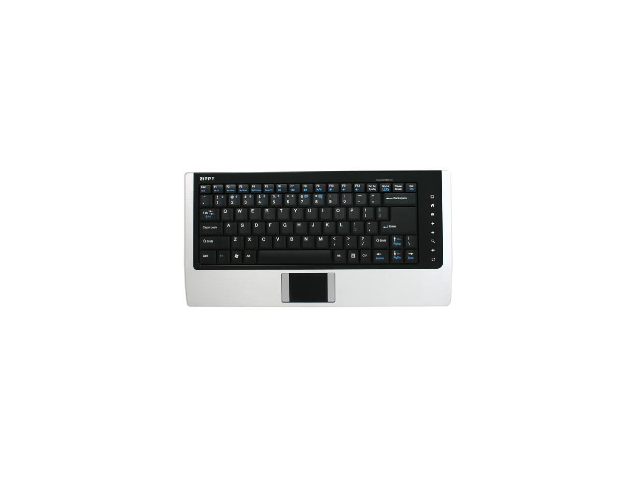 ZIPPY BT-637 Black&Silver Bluetooth Wireless Keyboard - Newegg.com