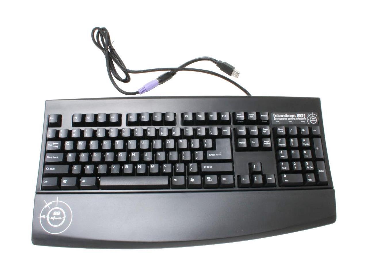SteelSeries SteelKeys 6G US Black Keyboard - Newegg.com