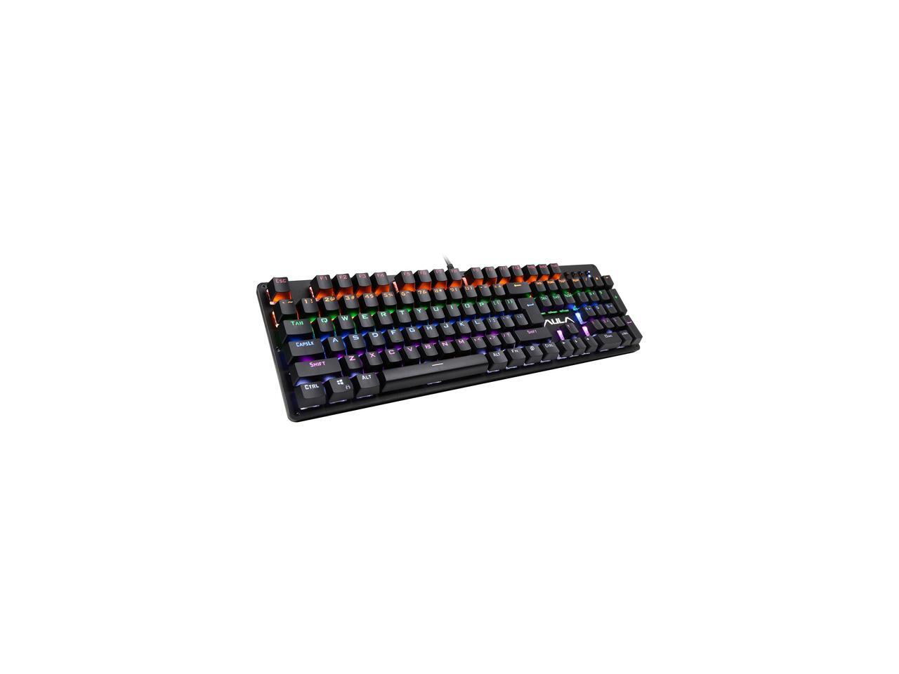Aula 2010S Wired Mechanical Gaming Keyboard With RGB LED - Newegg.com