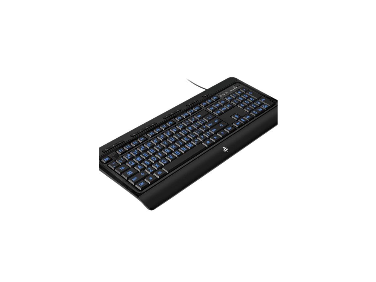 Aluratek AKBLED01F The AZIO by Aluratek Large Print Tri-Color ...