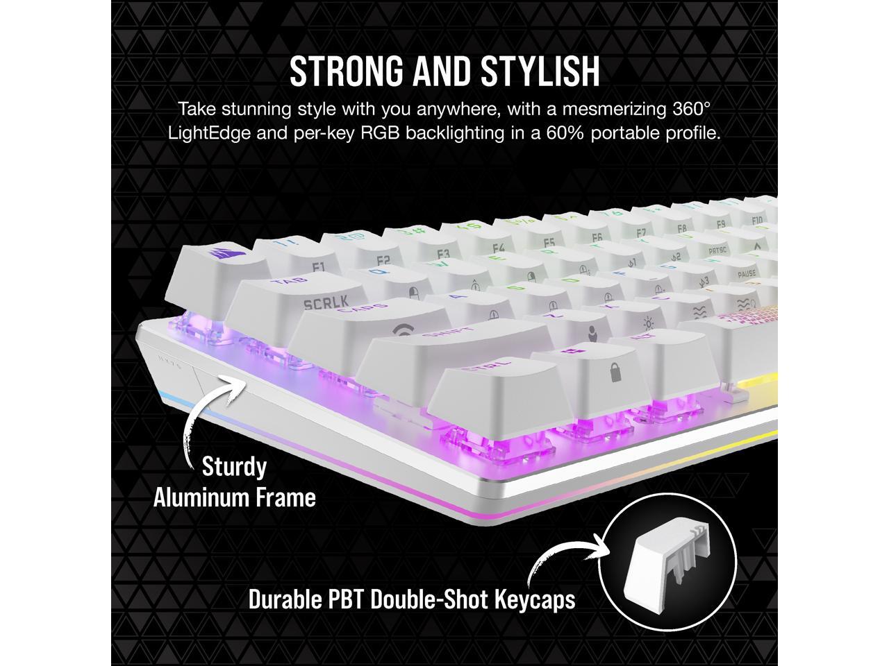 CORSAIR K70 PRO MINI WIRELESS RGB 60% Mechanical Gaming Keyboard, Backlit RGB LED, CHERRY MX ...