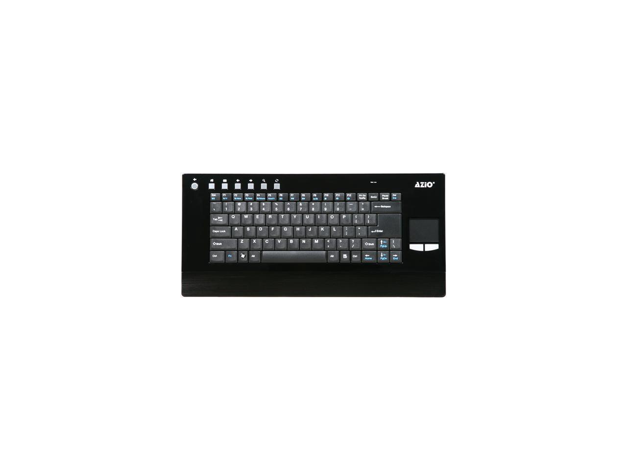 AZIO KB336RP Black RF Wireless Keyboard with Touchpad - Newegg.ca
