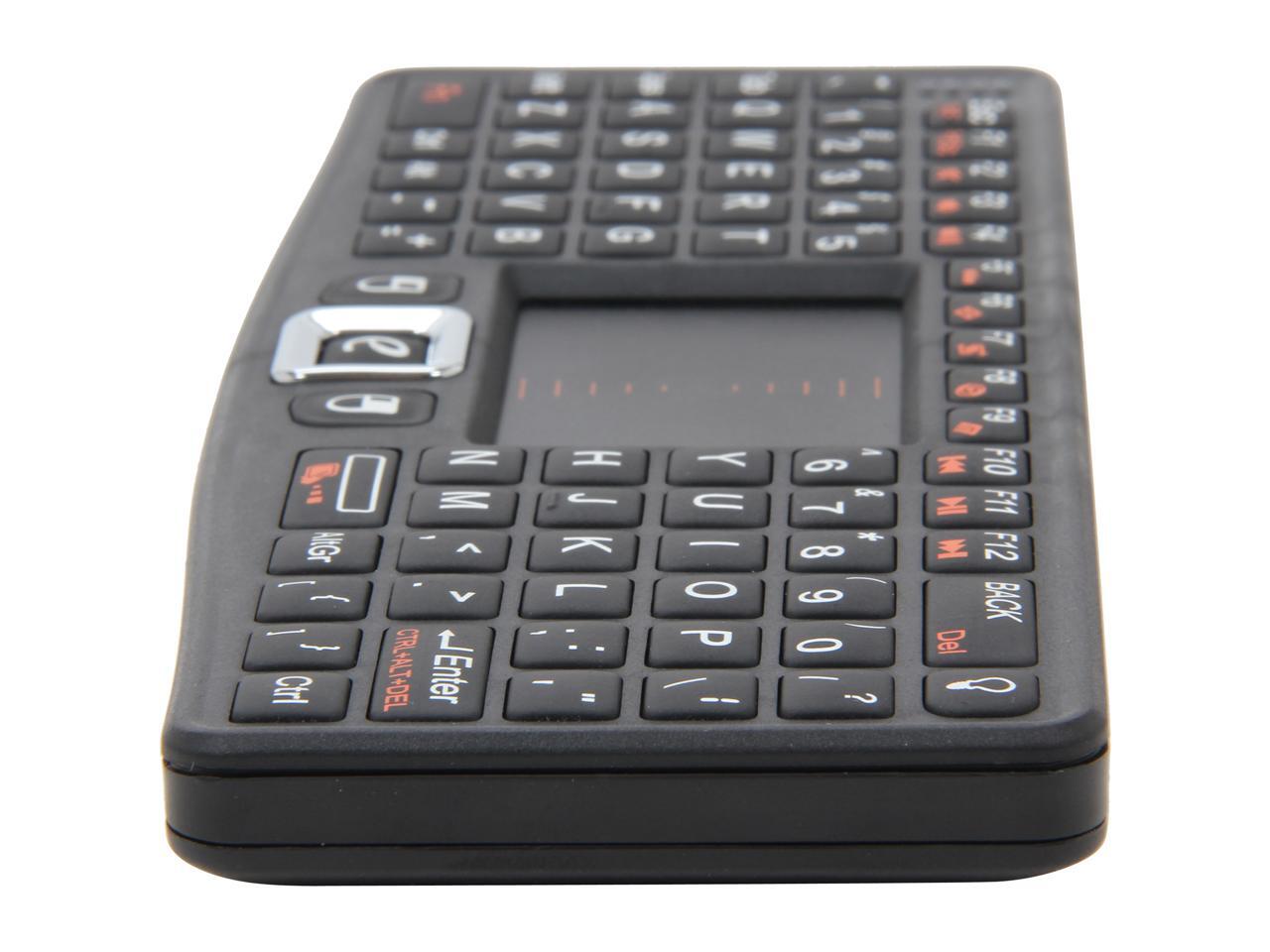 VisionTek Candyboard Keyboard with Touchpad 900508 Black RF Wireless ...