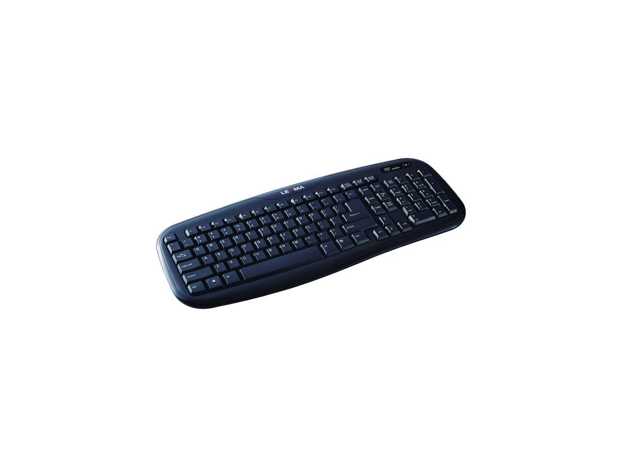 LEXMA LS6411R Black RF Wireless Keyboard & Mouse - Newegg.com