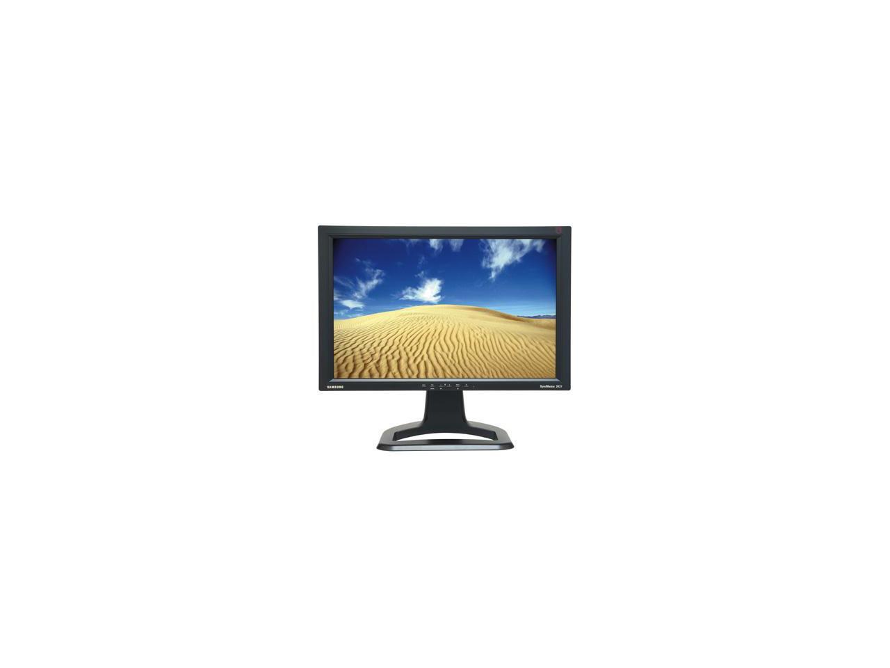SAMSUNG 243T-Black Black 24" 25ms DVI Widescreen LCD Monitor 300 cd/m2 ...