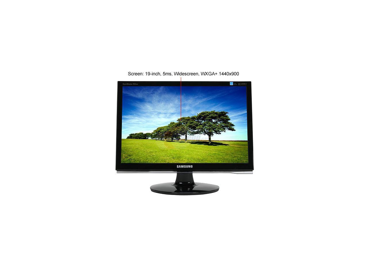 SAMSUNG 19" a-si TFT/TN WXGA+ LCD Monitor 5ms (2ms GTG) 1440 x 900 D ...