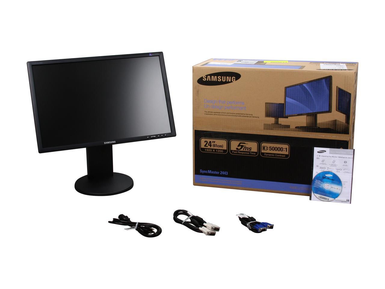 SAMSUNG 24" Active Matrix, TFT LCD WUXGA Height Swivel tilt & pivot ...