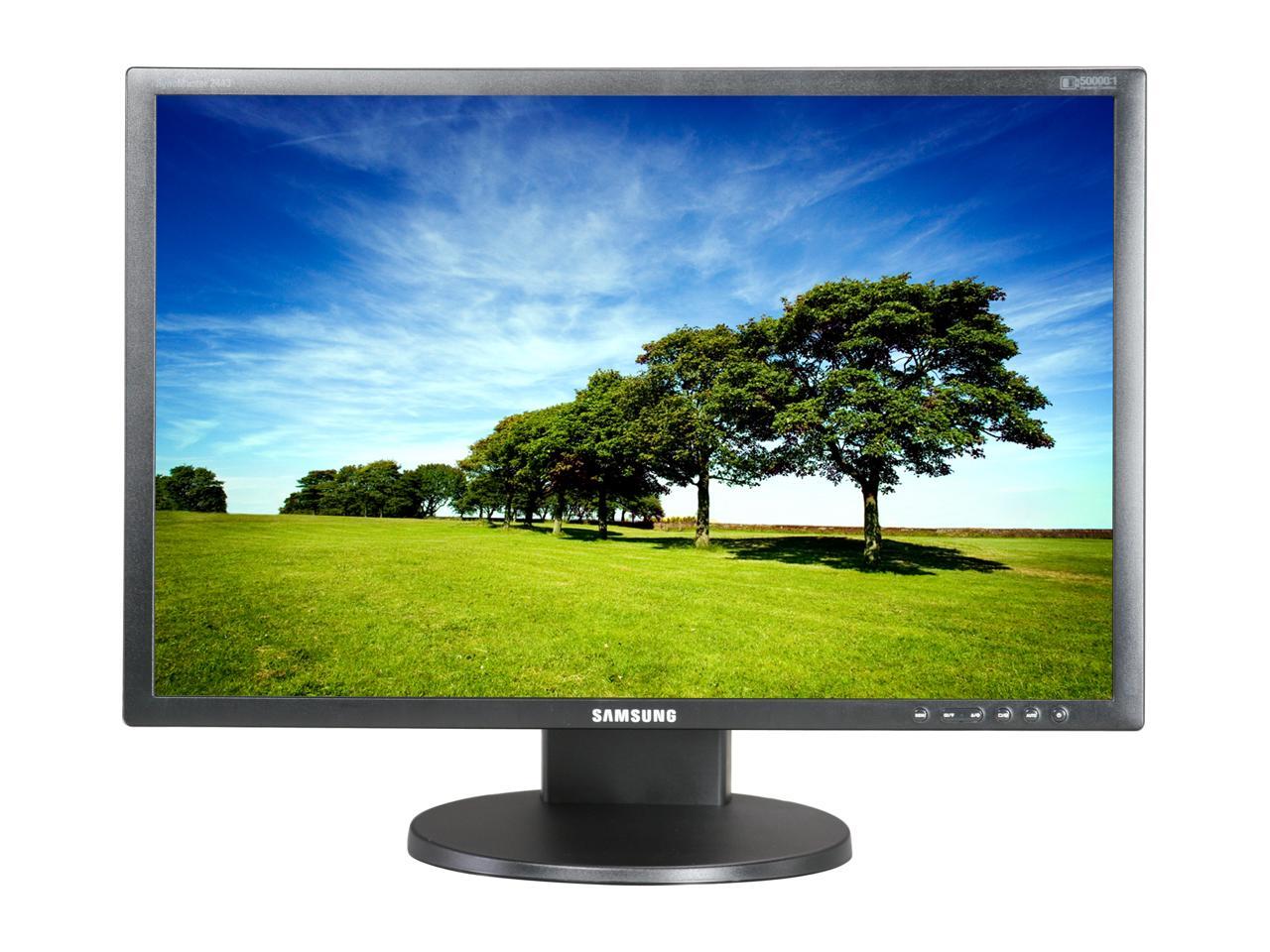 SAMSUNG 24" LCD Monitor 5 ms 1920 x 1200 D-Sub, DVI 2443BWT-TAA-1 ...