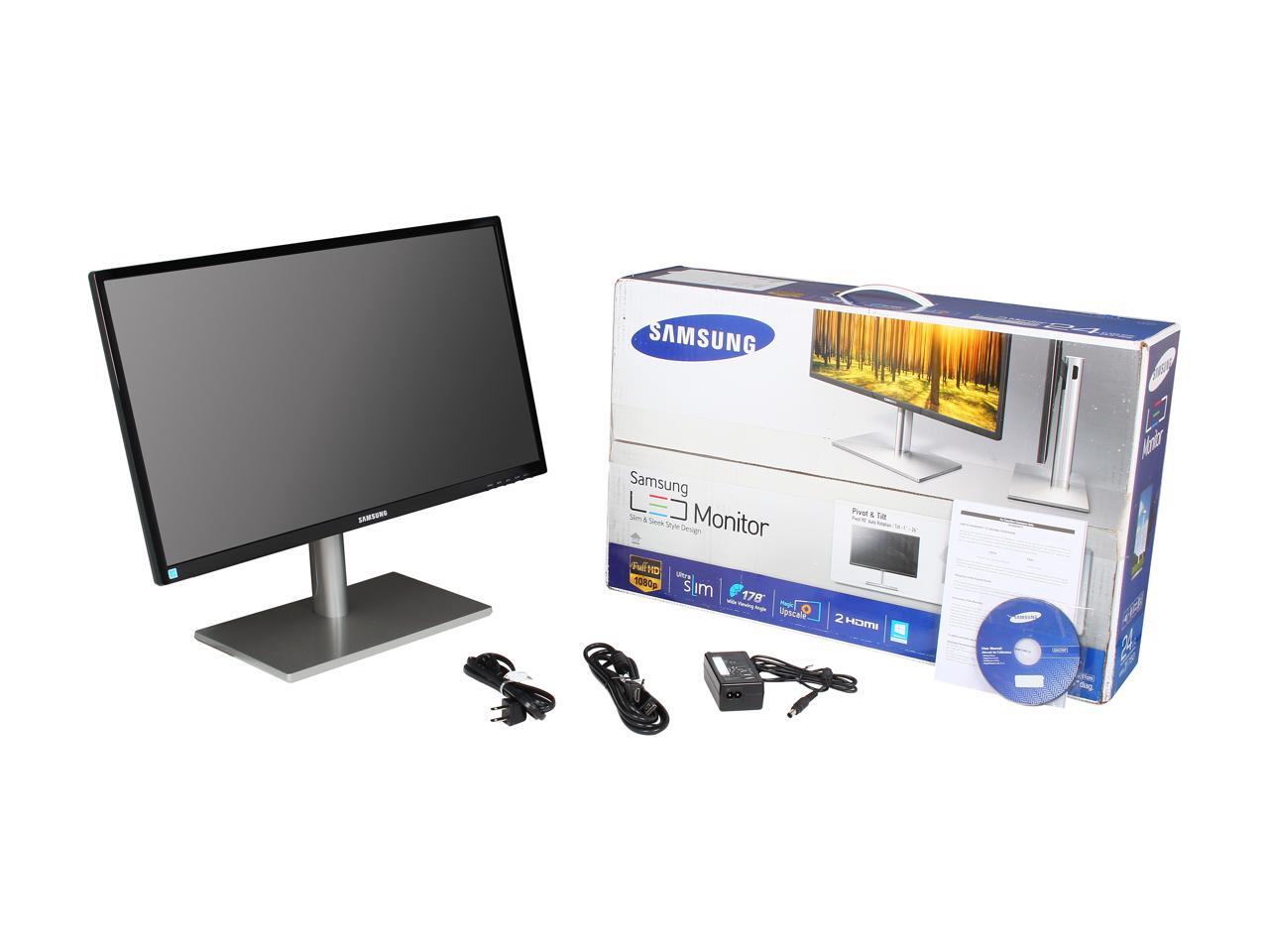 SAMSUNG 24" LCD Monitor 5ms (GTG) 1920 x 1080 D-Sub, HDMI, Audio Out ...