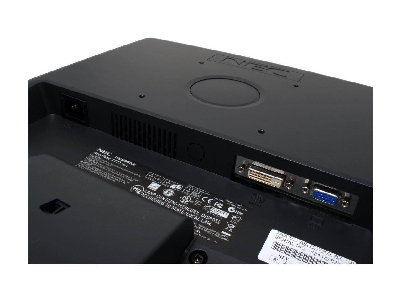 NEC Display Solutions 17" SXGA LCD Monitor 5 ms 1280 x 1024 D-Sub, DVI ...