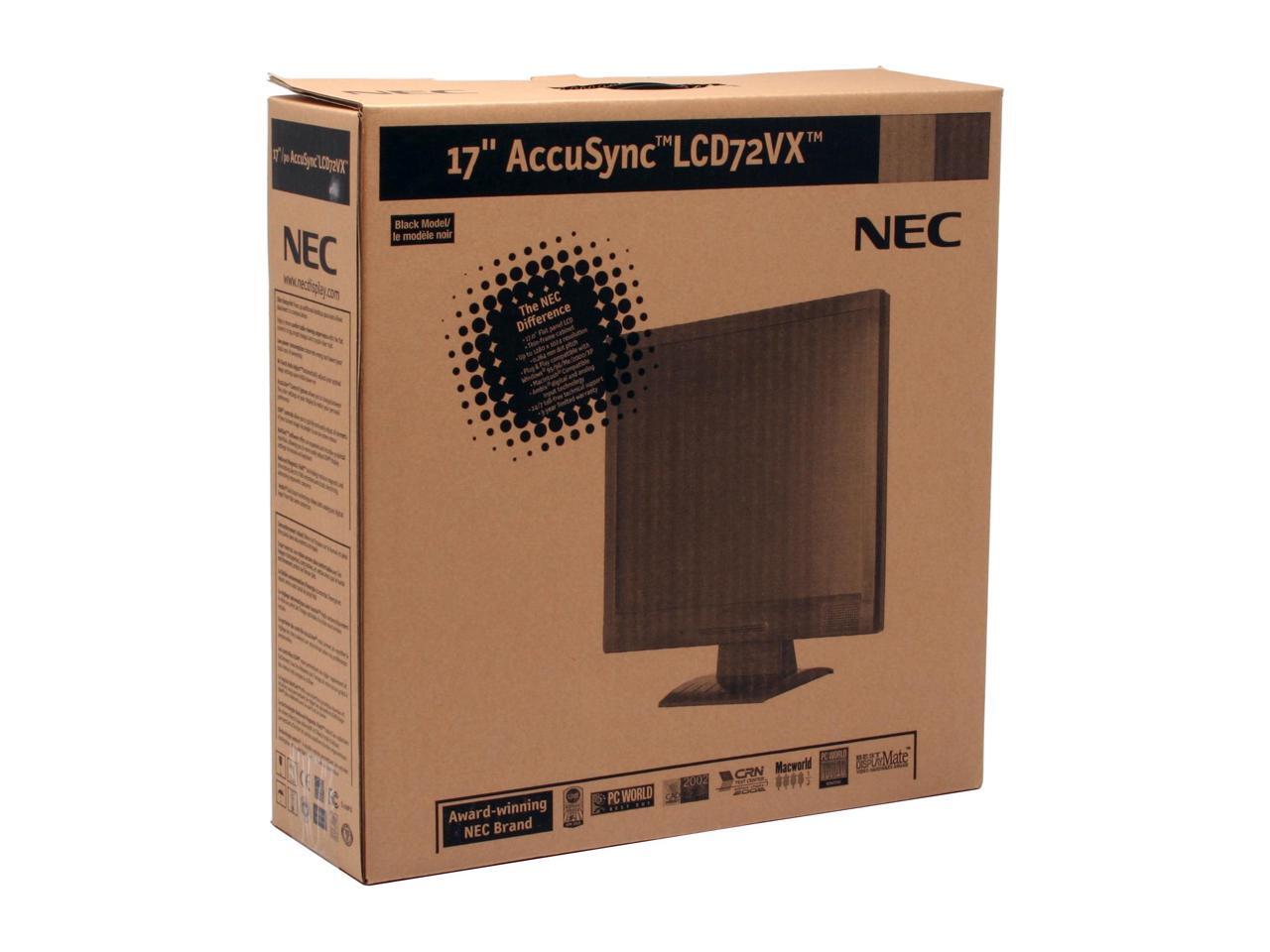 NEC Display Solutions 17" SXGA LCD Monitor 5 ms 1280 x 1024 D-Sub, DVI ...