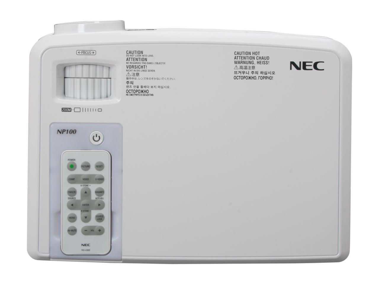 NEC Display Solutions NP100 DLP Projector - Newegg.com