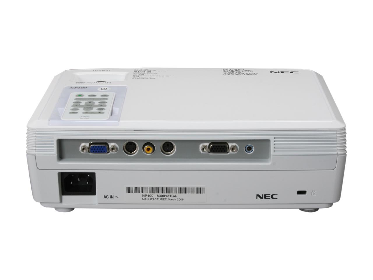 NEC Display Solutions NP100 DLP Projector - Newegg.com