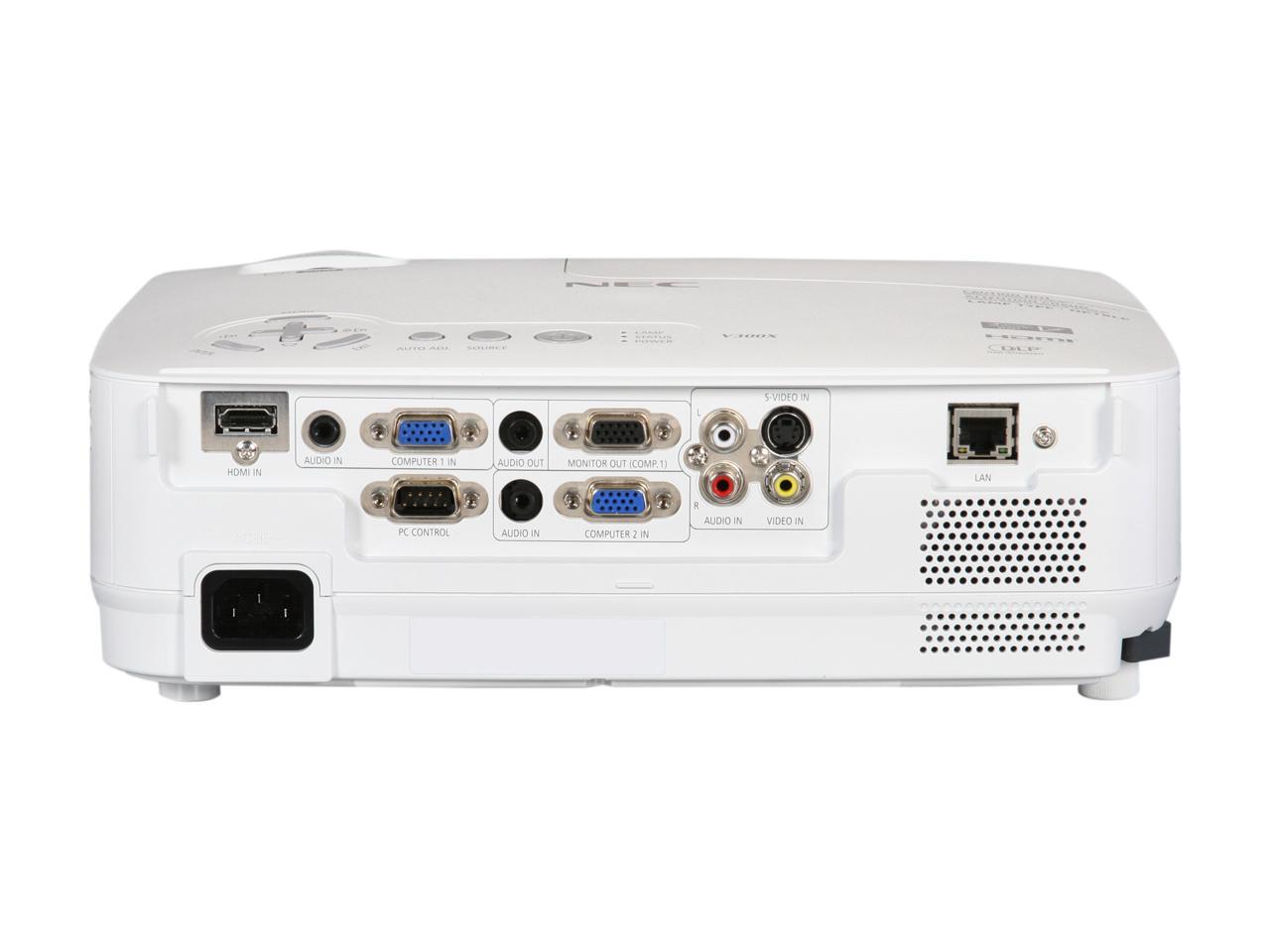 NEC Display Solutions NP-V300X XGA 1024 x 768 3000 Lumens DLP High ...