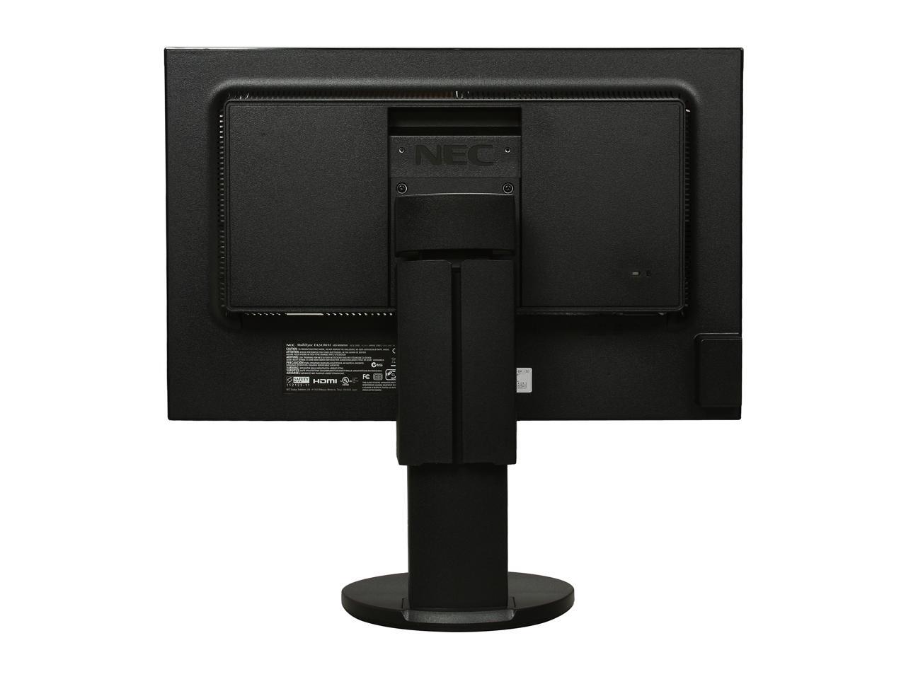 NEC MultiSync EA243WM-BK Black 24" 5ms HDMI Pivot, Swivel & Height ...