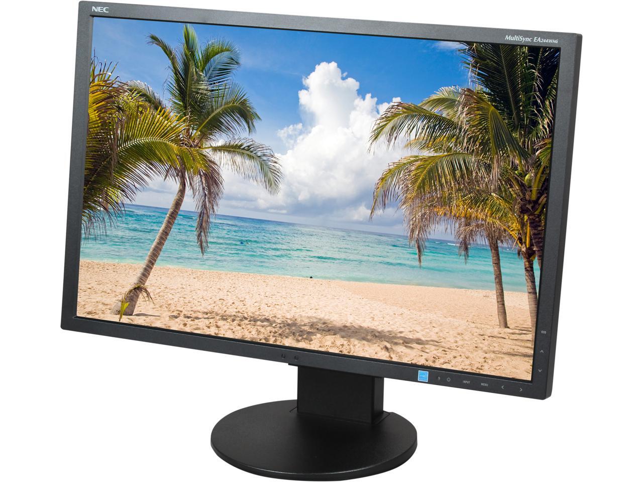 NEC Display MultiSync EA244WMI-BK 24" Professional IPS 1920 x 1200 16:9 ...