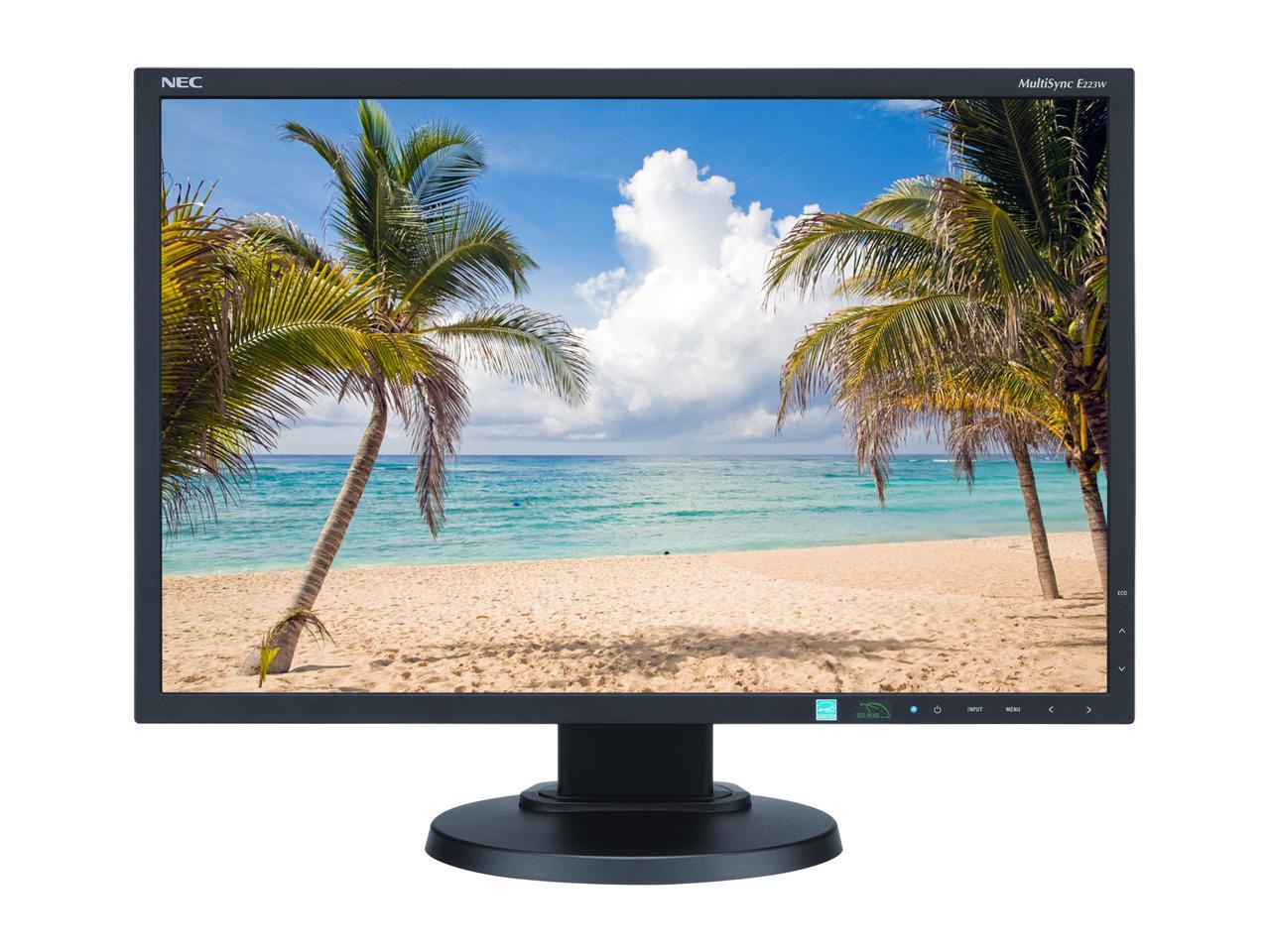 NEC E223W-BK 22" Widescreen LED Backlit LCD Monitor - Newegg.com