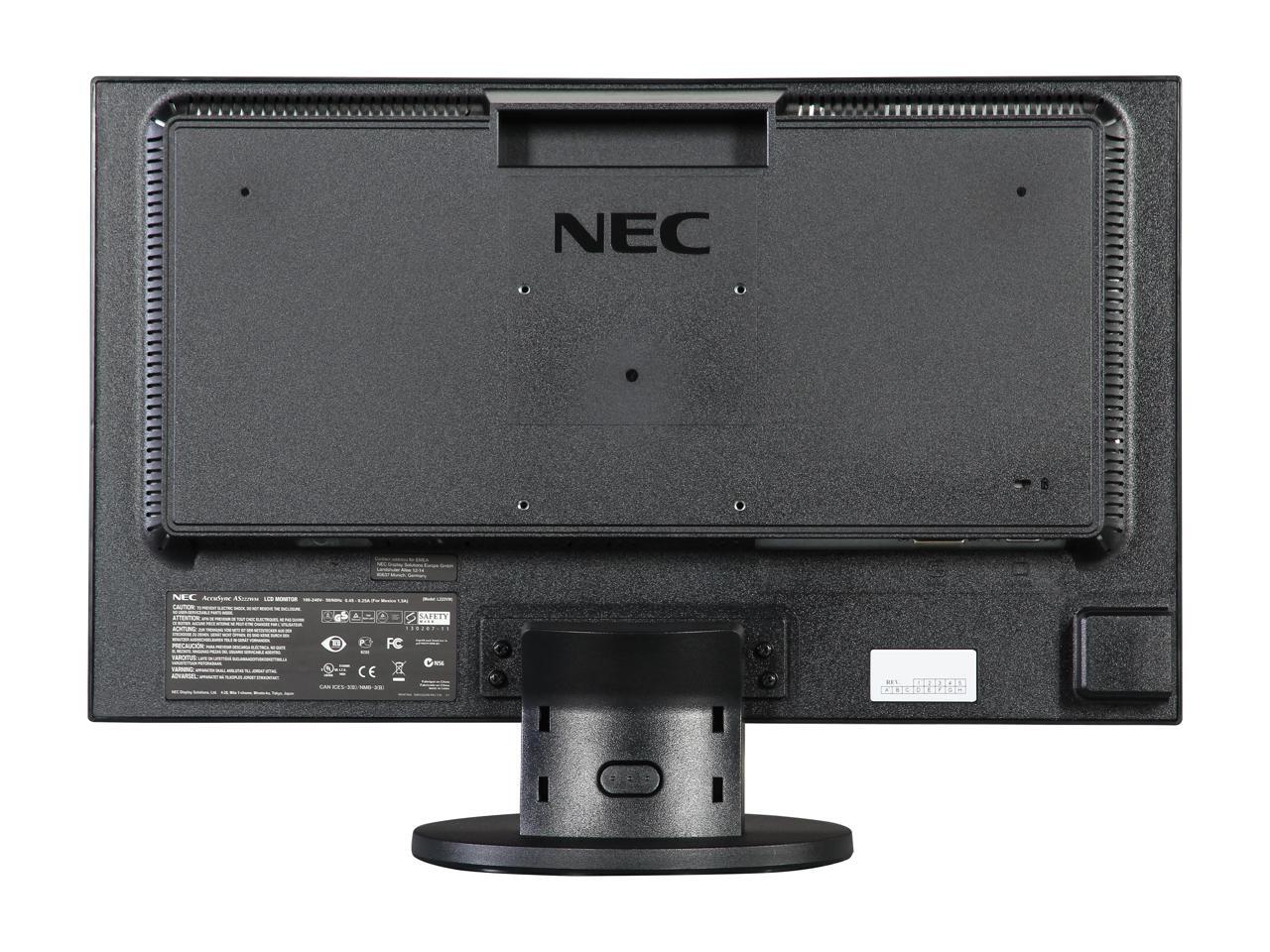 NEC 21.5" TN HD LCD Monitor 5 ms 1920 x 1080 D-Sub, DVI-D AS222WM-BK - Newegg.com