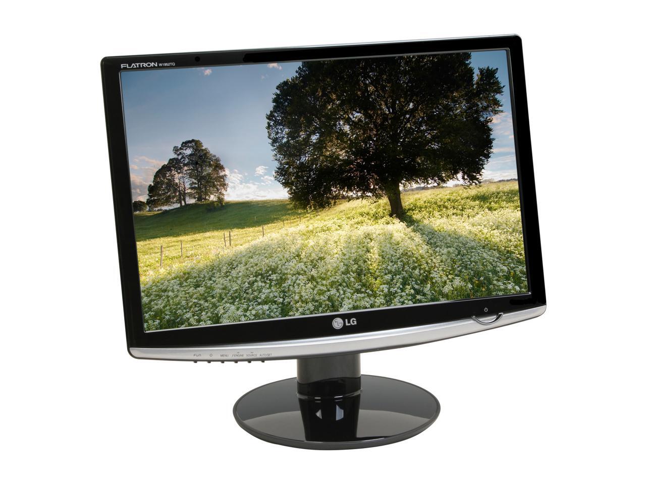 LG W1952TQ-TF Black 19" 2ms Widescreen LCD Monitor 300 cd/m2 10000:1DCR ...