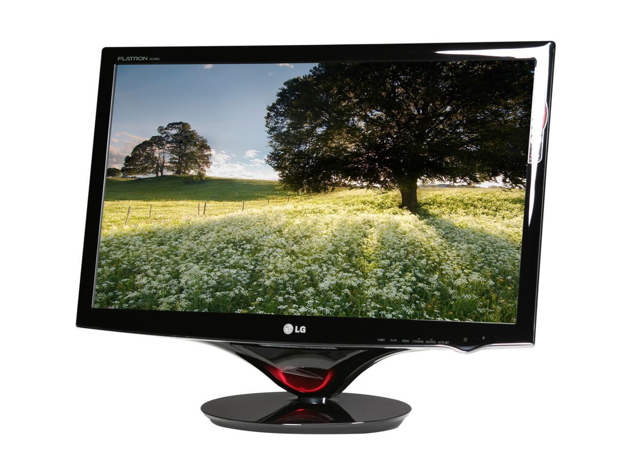 LG W2486L Black 24" 2ms(GTG) HDMI LED Backlight LCD Monitor Slim Design ...