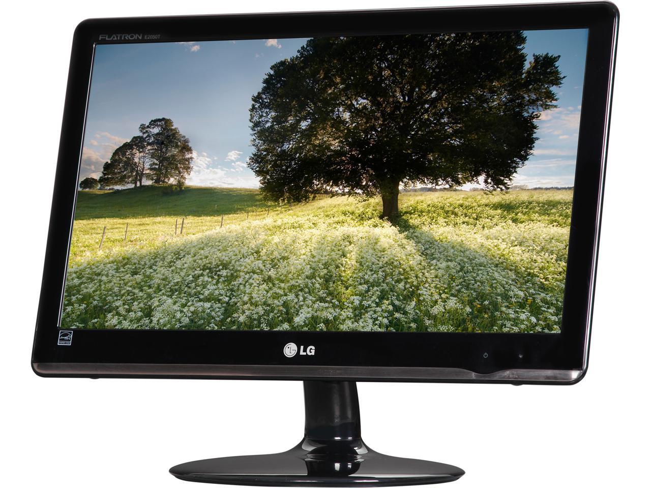 LG Flatron E50 E2050T-SN Glossy Black 20" 5ms DVI 720p Widescreen LED ...