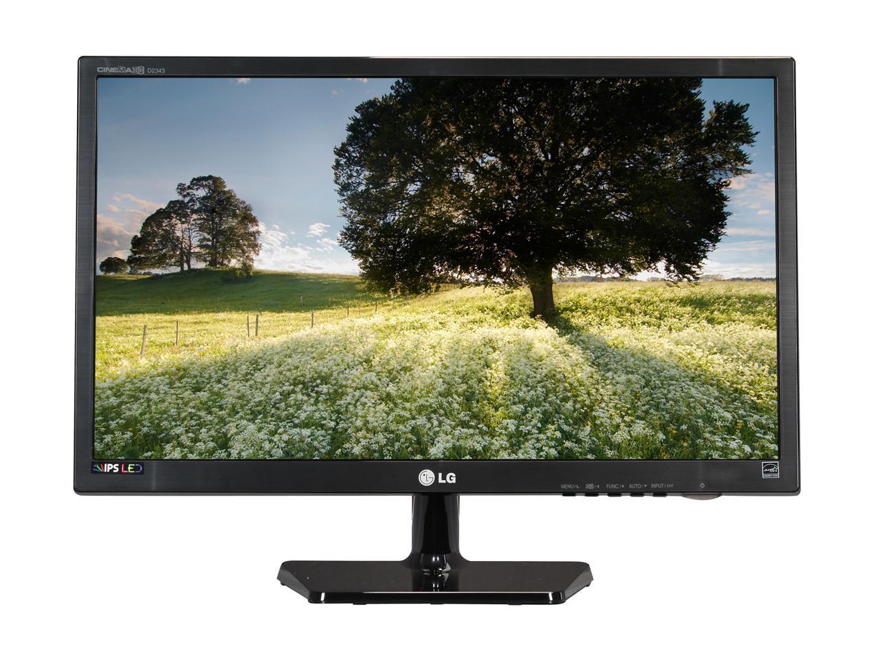 LG D2343P-BN Black 23" 5ms HDMI IPS-Panel Widescreen LED backlight 3D Monitor 250 cd/m2 ...