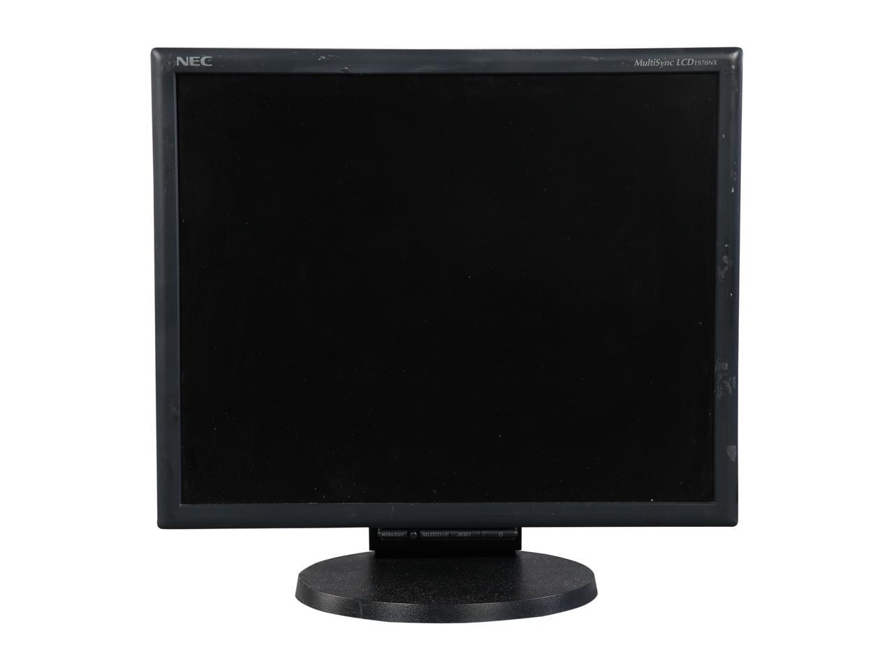 Refurbished: NEC Display Solutions LCD1970NX-BK Black 19" 18ms LCD ...
