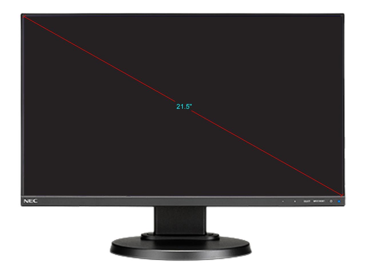 NEC E221N-BK 21.5" 16:9 Narrow Bezel IPS Monitor - Newegg.com