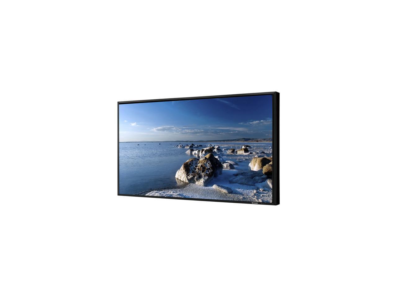 Sharp PN-E521 Black 52" Full HD WideScreen Large Format Display w/Speakers 500 cd/m2 5000:1 ...
