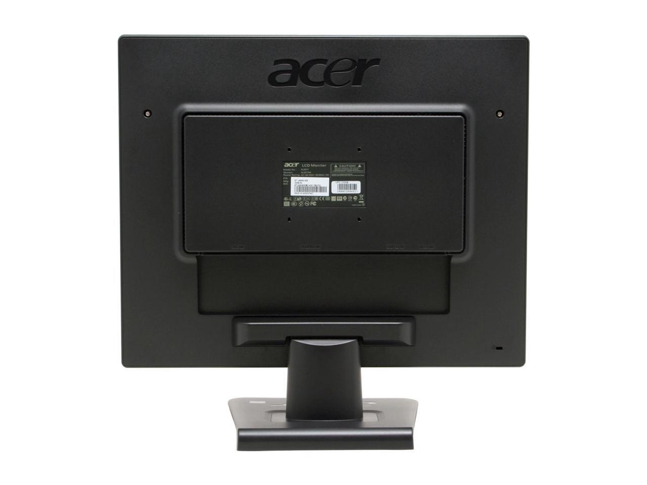 Acer 20" TFT LCD SXGA+ LCD Monitor 8 ms 1400 x 1050 D-Sub, DVI-D ...