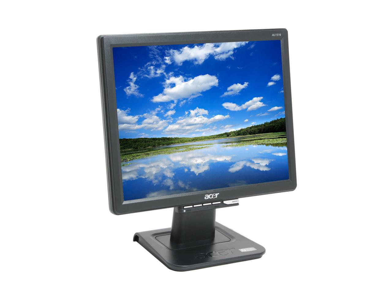 Acer 15" TFT LCD SXGA LCD Monitor 12 ms 1024 x 768 D-Sub AL1516AB ...