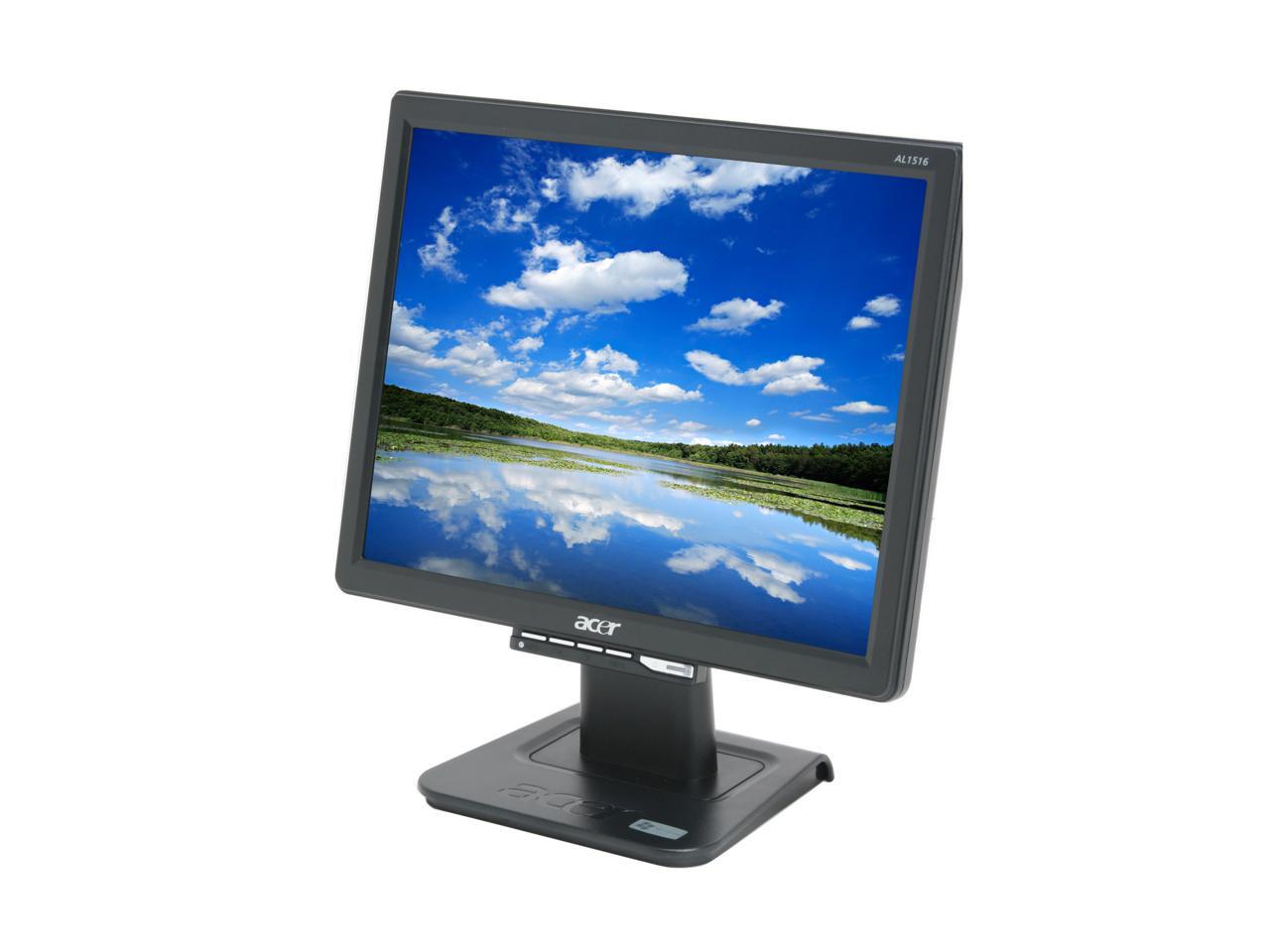 Acer 15" TFT LCD SXGA LCD Monitor 12 ms 1024 x 768 D-Sub AL1516AB ...