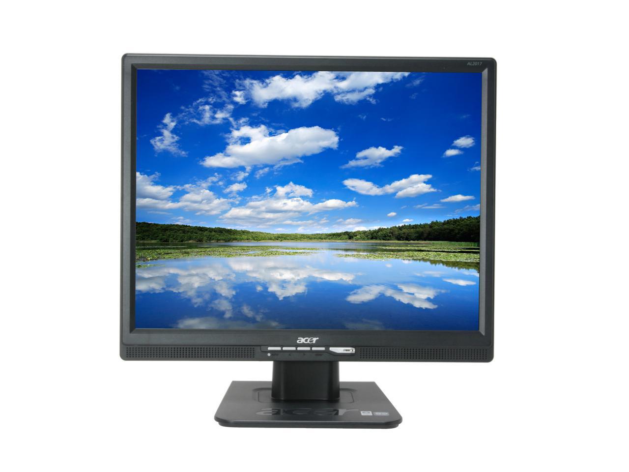 Acer 20" TFT LCD SXGA+ LCD Monitor 5 ms 1400 x 1050 D-Sub, DVI-D AL2017 ...