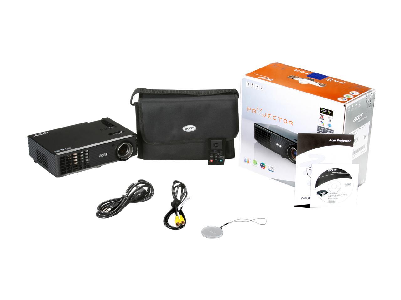 ACER X1261-3D XGA 1024x768 2500 ANSI Lumens NVIDIA 3D Vision Ready DLP ...